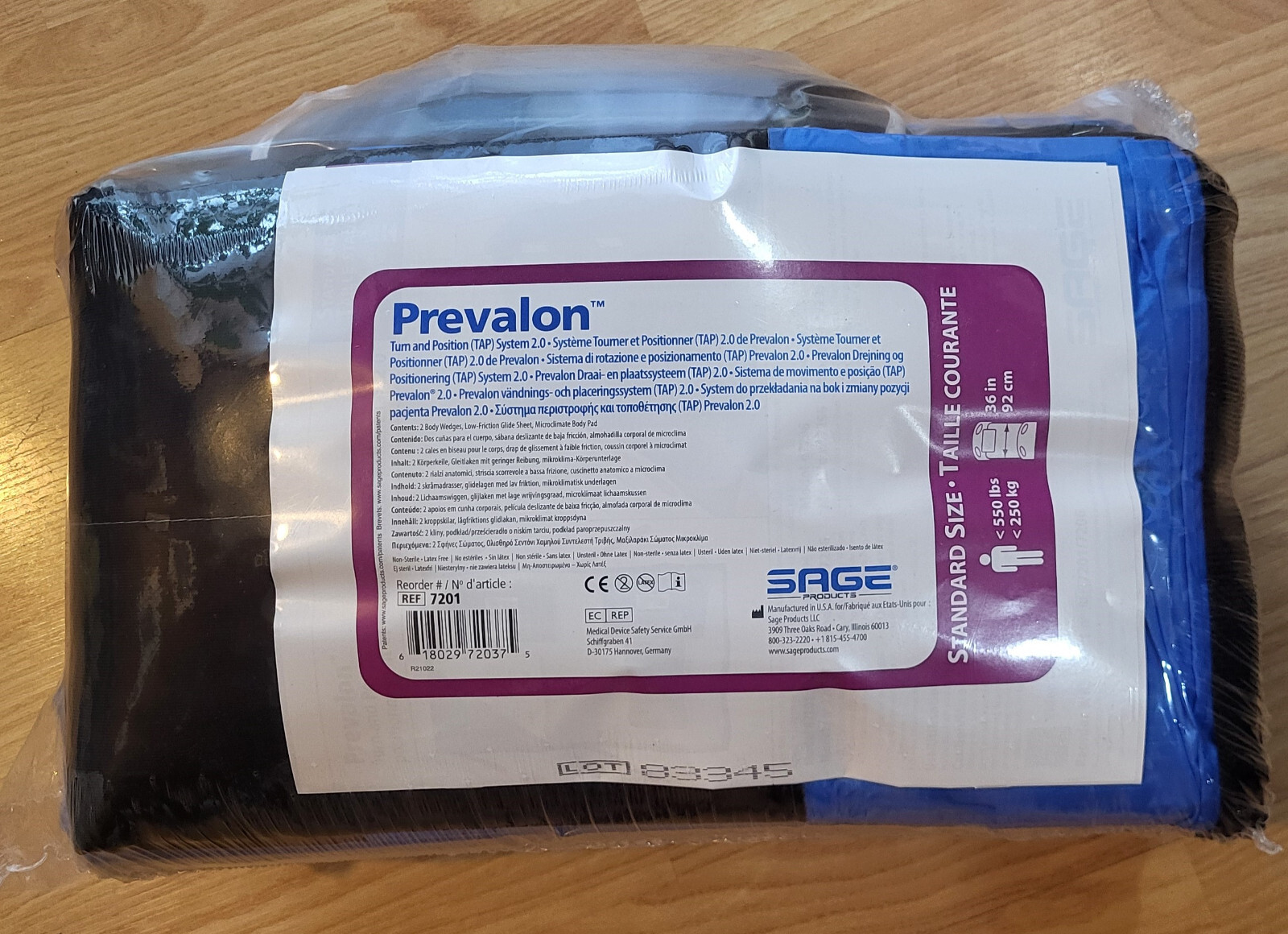 SAGE Prevalon 7201 Turn and Position Tap System 2.0 Bedridden Patient ...