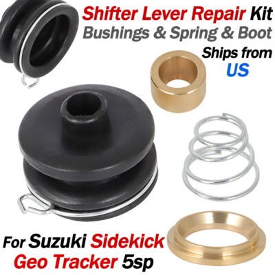 FOR SUZUKI SIDEKICK GEO TRACKER 5SP SHIFTER LEVER REPAIR w/ BUSHINGS ...
