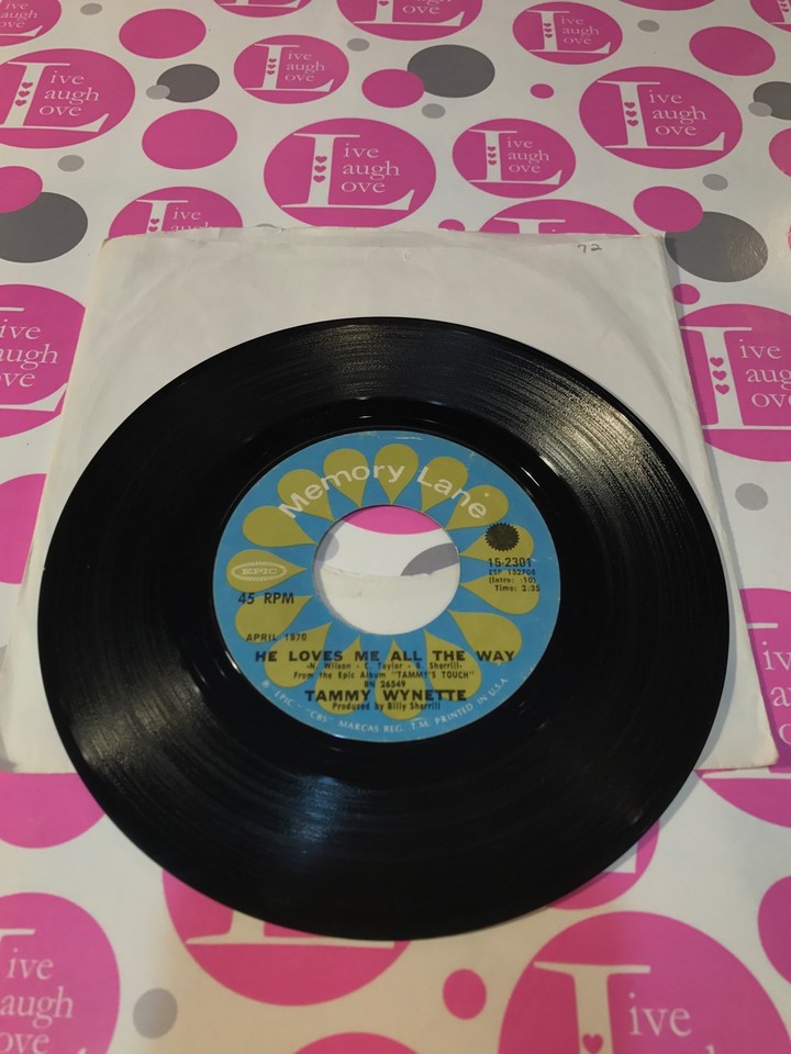 TAMMY WYNETTE, Stand By Your Man/HE LOVES ME ALL THE WAY~1968 EPIC ...