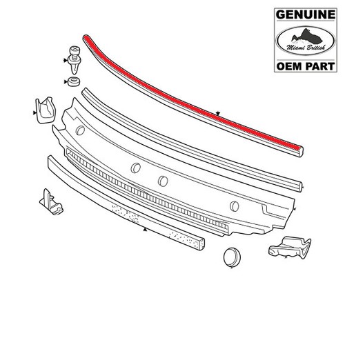 LAND ROVER AIR INTAKE PLENUM SEAL DISCOVERY 2 98 - 04 JAE100120 OEM | eBay