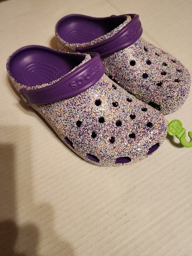 NWT Crocs Womens Multi Sequins Shoes SZ 38/39 | eBay
