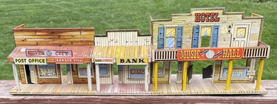 Marx Hugh O'Brian Wyatt Earp Dodge City Western Town #4228 1957 | eBay