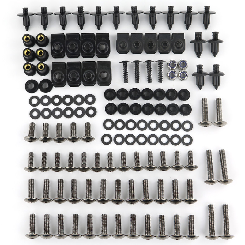 Motorcycle Complete Fairing Steel Bodywork Screws Nuts Bolts Kit Fit ...