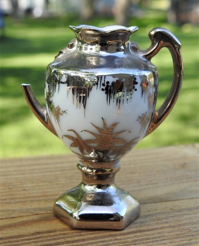 Olive Commons Miami Platinum Palm Ware Mini Vase AS IS REPAIR OR ...