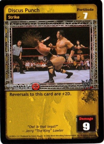 WWE: Discus Punch (SS2) [Played] card type Strike Raw Deal Wrestling ...
