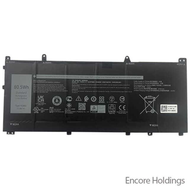 Dell Replacement Battery For Alienware X14 Series - 6-Cell - 80.5 Wh ...