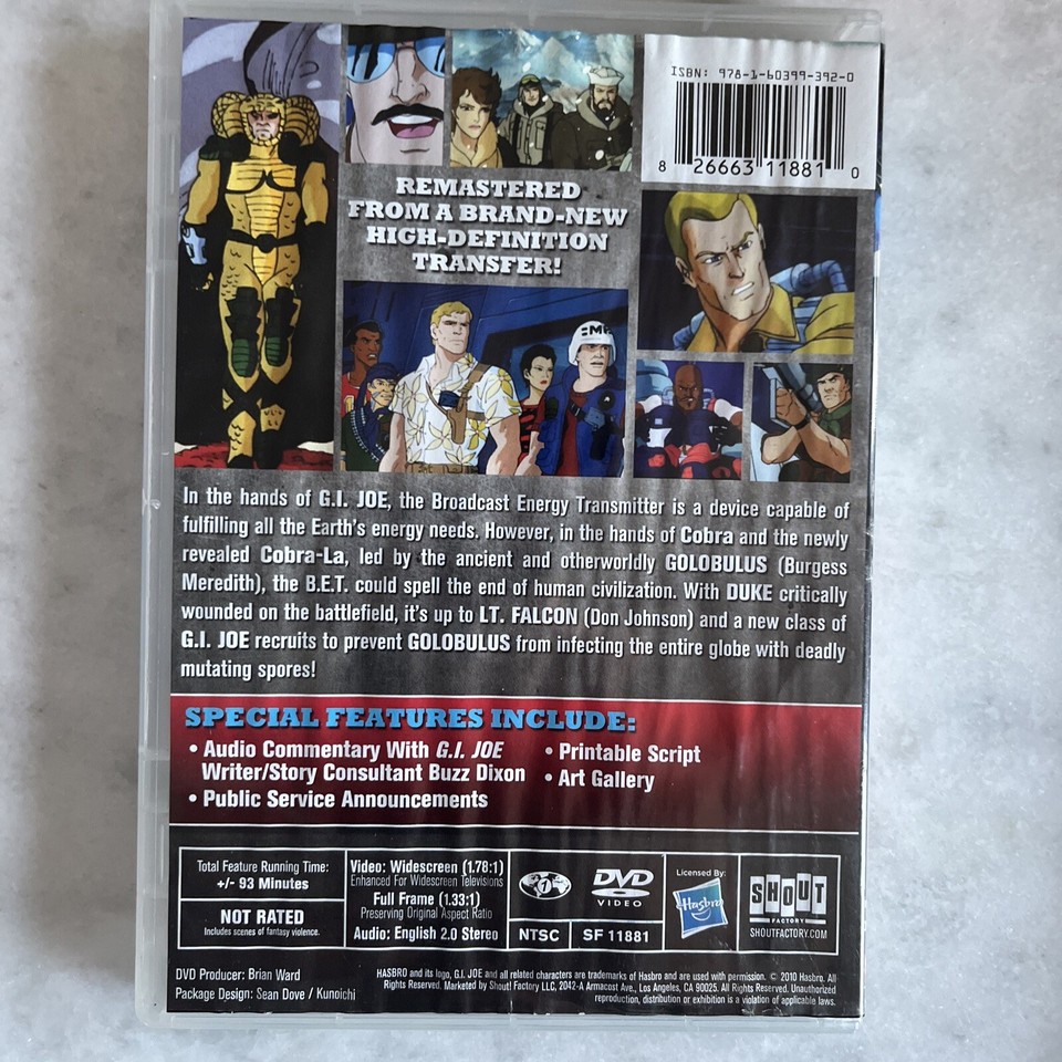 GI Joe DVD Lot: The Movie (1987), TV Series Season 1.2, Spy Troops ...
