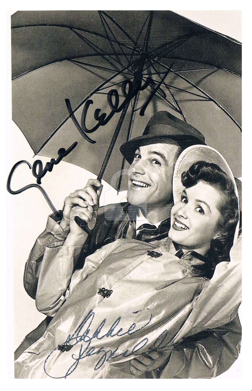 Gene Kelly Debbie Reynolds-- Signed Vintage Photo Postcard Copy | eBay