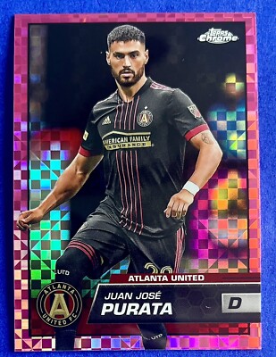 Juan Jose Purata 2023 Topps Chrome MLS PINK XFRACTOR PARALLEL #51 ...