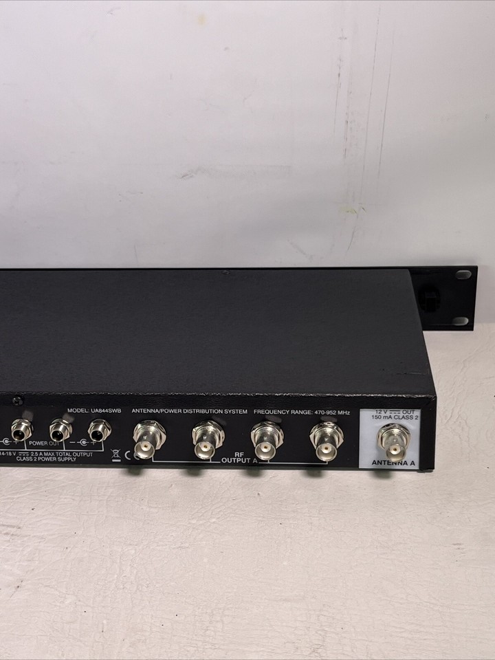 Shure UA844+SWB UHF Antenna / Power Distribution System | W/ AC Adapter ...
