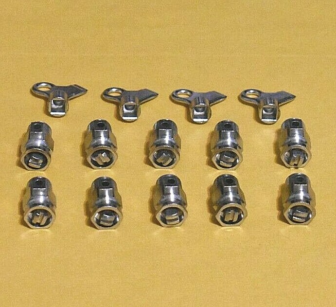 10 Radiator Nickel Plated Brass Air Vent Bleeder Coin Valves 1/8" MIP ...