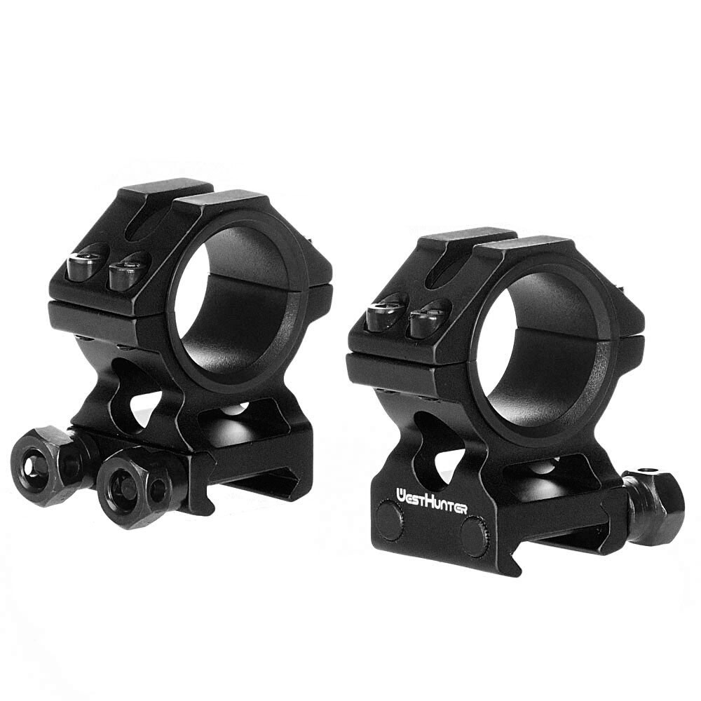 WestHunter Universal Tactical Rifle Scope Mounts 25.4/30mm Picatinny ...