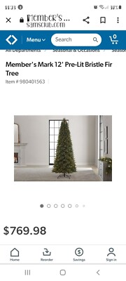 12 ft prelit christmas tree | eBay