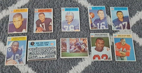 1966 Philadelphia Football, Lot of 10 Cards | eBay