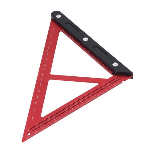 Woodworking Triangle Ruler Inch Scale Square Angle Ruler Aluminum Alloy ...