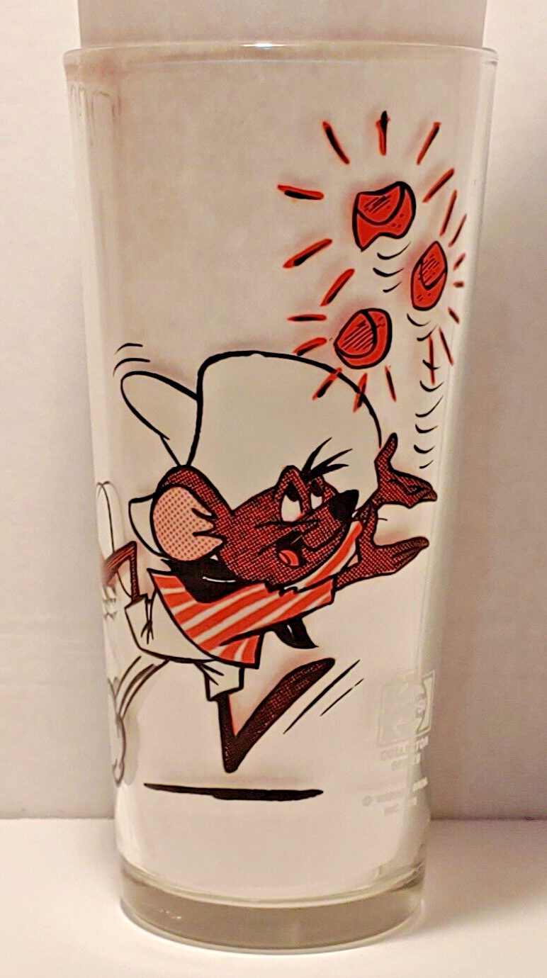 1976 Speedy Gonzales & Yosemite Sam Gold Panning Pepsi Glass - Looney ...