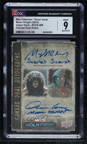 2023 Upper Deck Moon Knight 17/25 May Calamawy Oscar Isaac CGC 9 Mint ...