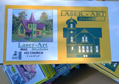 Laser Art Structures HO Scale Church Kit # 642 | eBay