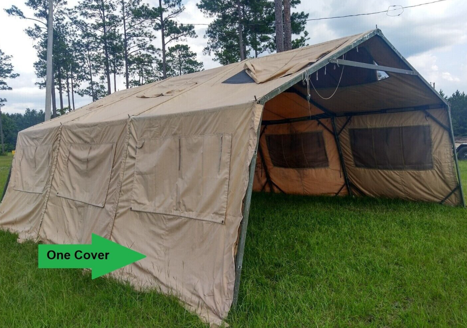 TENT TEMPER NEW WINDOW SECTION MILITARY for CAMPING MVPA TRUCK RALLY ...
