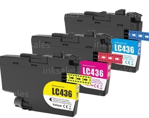 3x LC436 COLOUR Generic Ink For Brother J4340DW J4440DW J4540DW J5855DW ...
