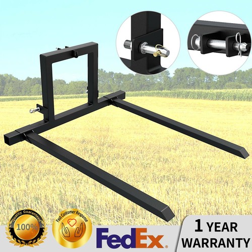 3 Point Hitch Pallet Fork 1500lbs Adjustable Attachments for Category 1 ...