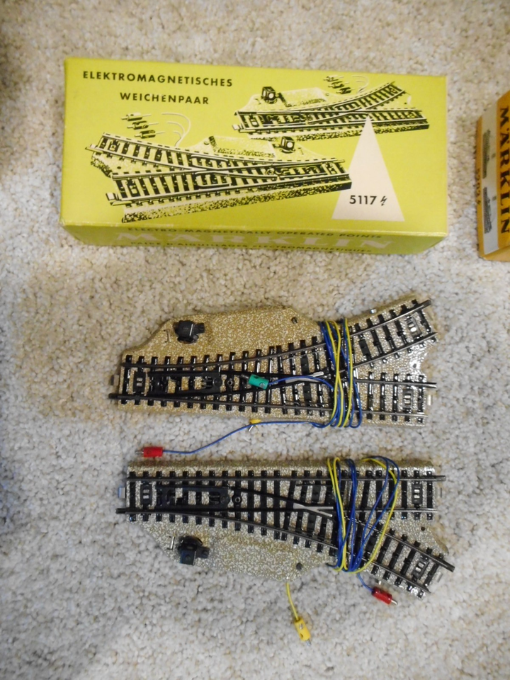 #9 Marklin 5100/5117/5202 HO Scale Lot Consisting of Assorted M-Track ...