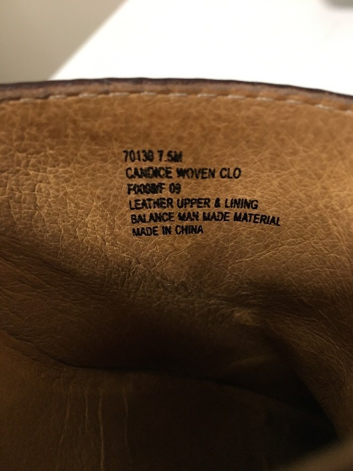 Frye “Candice” Woven Brown Leather Clog Slip On Mules Buckle Accent ...