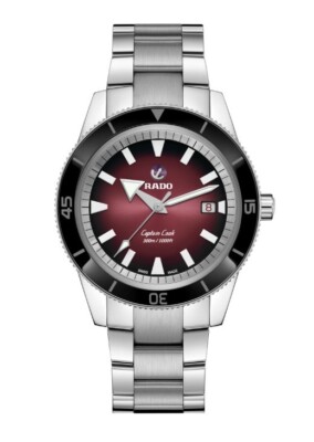 Rado Captain Cook Automatic Dark Red Gradient Dial Men's Watch ...