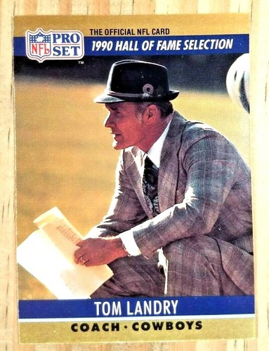 1990 PRO SET TOM LANDRY HALL OF FAME CARD#28 NR-MINT DALLAS COWBOYS | eBay
