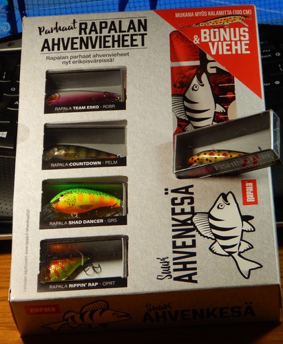 RAPALA SUURI AHVENKESA KIT 5 LIMITED ED COLOR LURES RIPPIN RAP ESKO ...