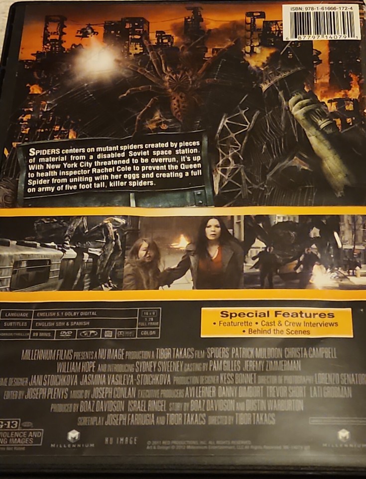 Spiders DVD horror Halloween 687797140791| eBay