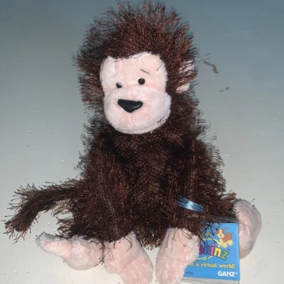 WEBKINZ Ganz Monkey WITH UNUSED Sealed CODE HM008 RETIRED | eBay