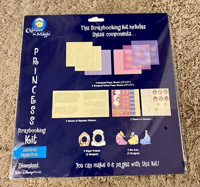 DISNEY CAPTURE THE MAGIC DISNEY PRINCESS SCRAPBOOKING KIT Cinderella ...