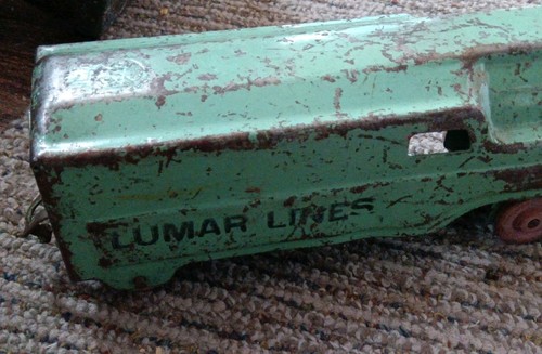 Marx Lumar Lines Steam Engine Floor Toy from 1940s - EASTER COLORS RARE ...