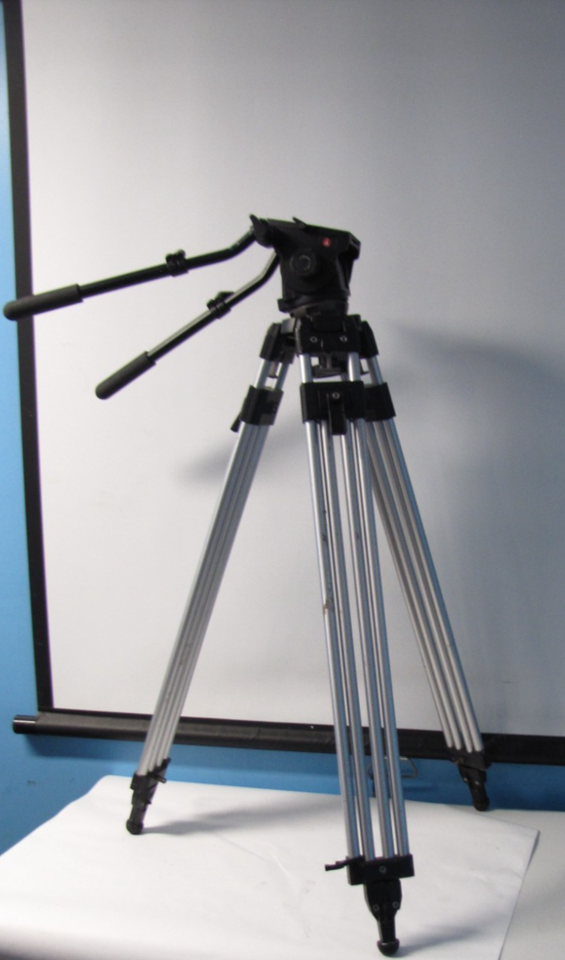 Manfrotto 3191 Bogen 350 Tripod Twin Fork Legs w Manfrotto 516 Video ...