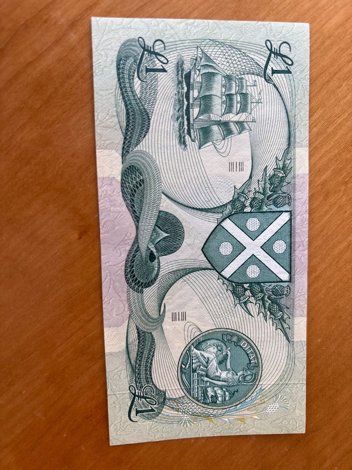 Uncirculated Bank of Scotland 1 pound note 1970 | eBay UK