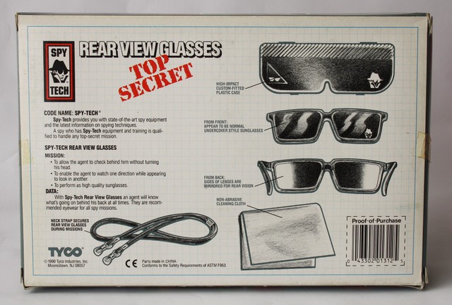 Vintage 80s 1989 Spy Tech Real Working Binoculars TYCO Top Secret RARE ...