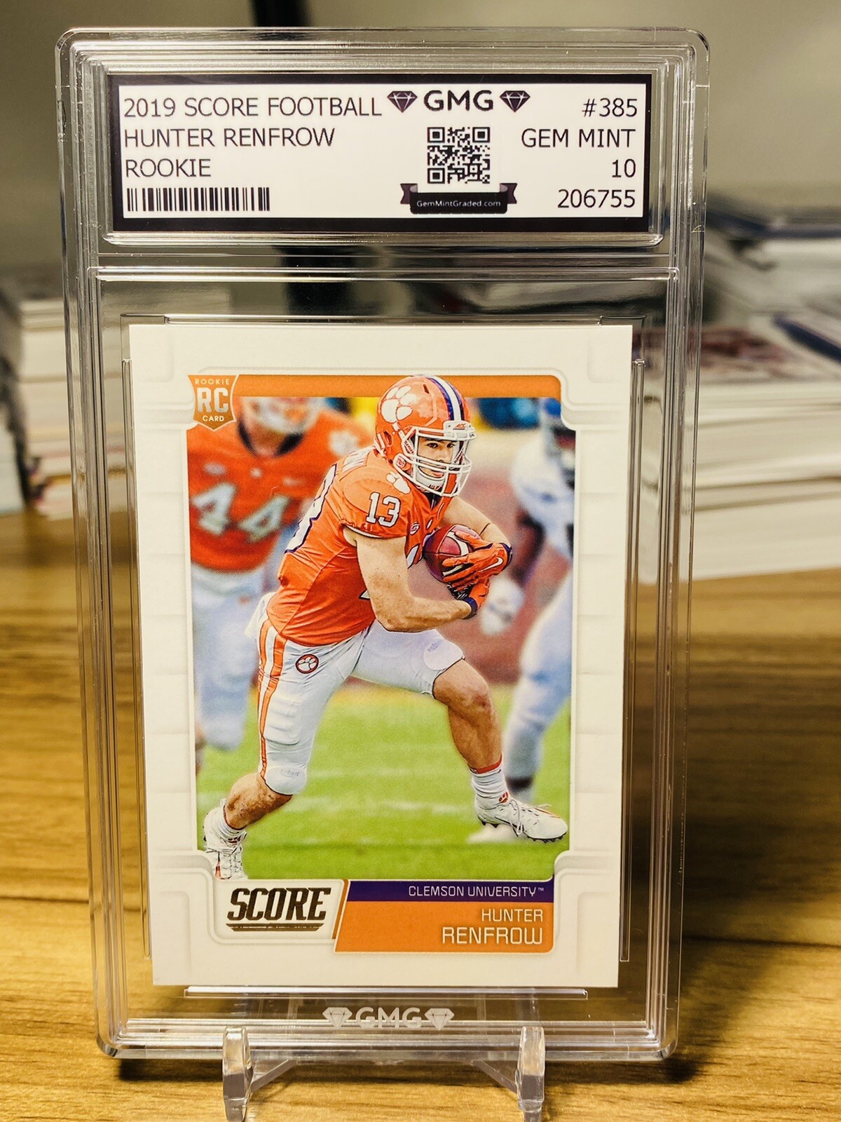 2019 Score Hunter Renfrow Rookie #385 GMG Graded 10 Gem Mint 💎 RC | eBay