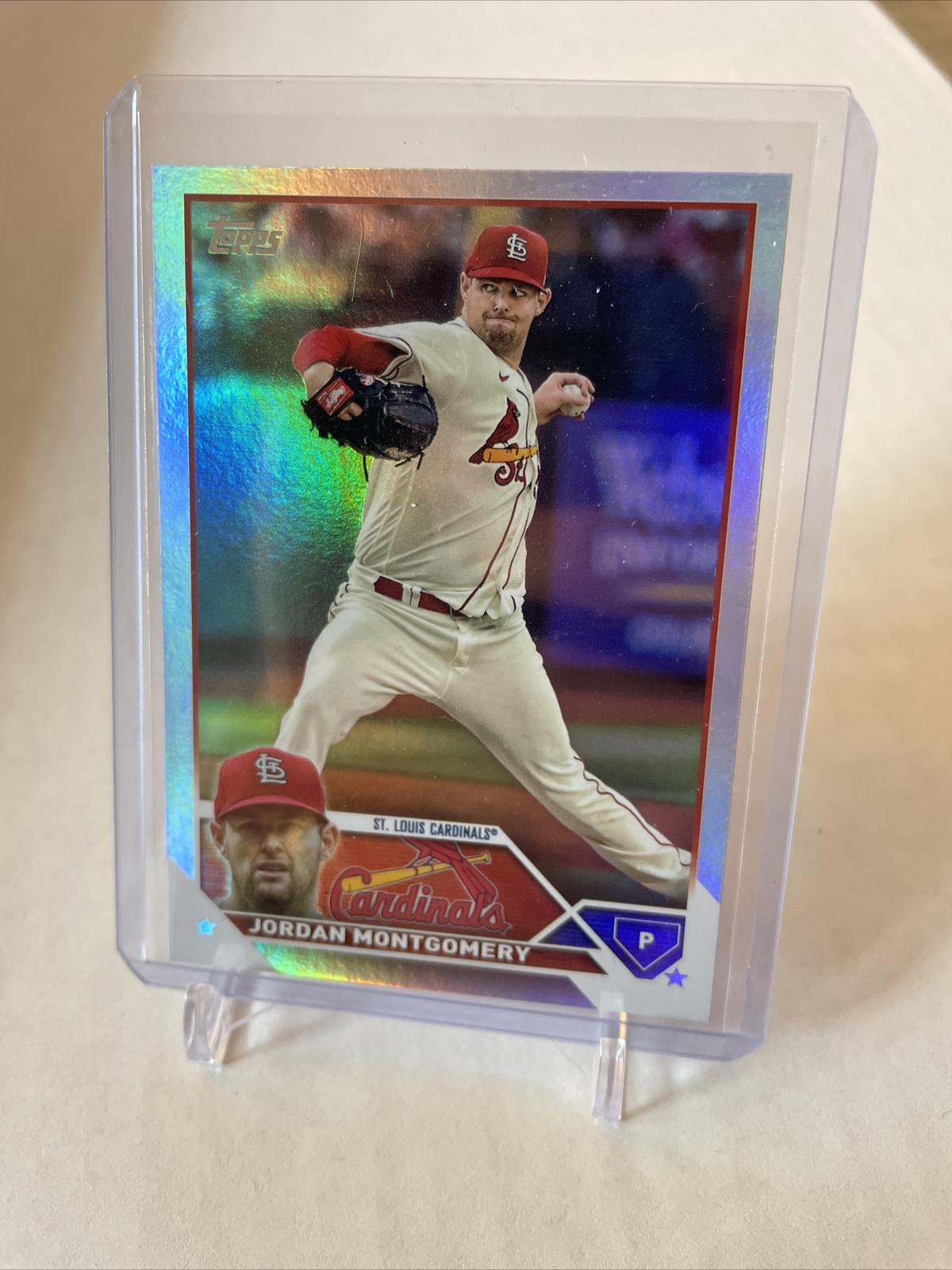2023 Topps Series 1 Jordan Montgomery #32 Rainbow Foil St. Louis ...