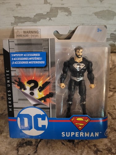 Spin Master DC Heroes Unite Black Superman 4 Inch Action Figure 1st ...
