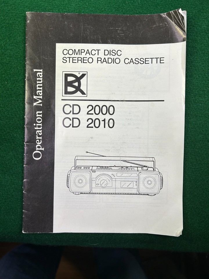 Vintage 1990 DAK Compact Disc Stereo Radio Cassette CD 2000 2010 RARE ...