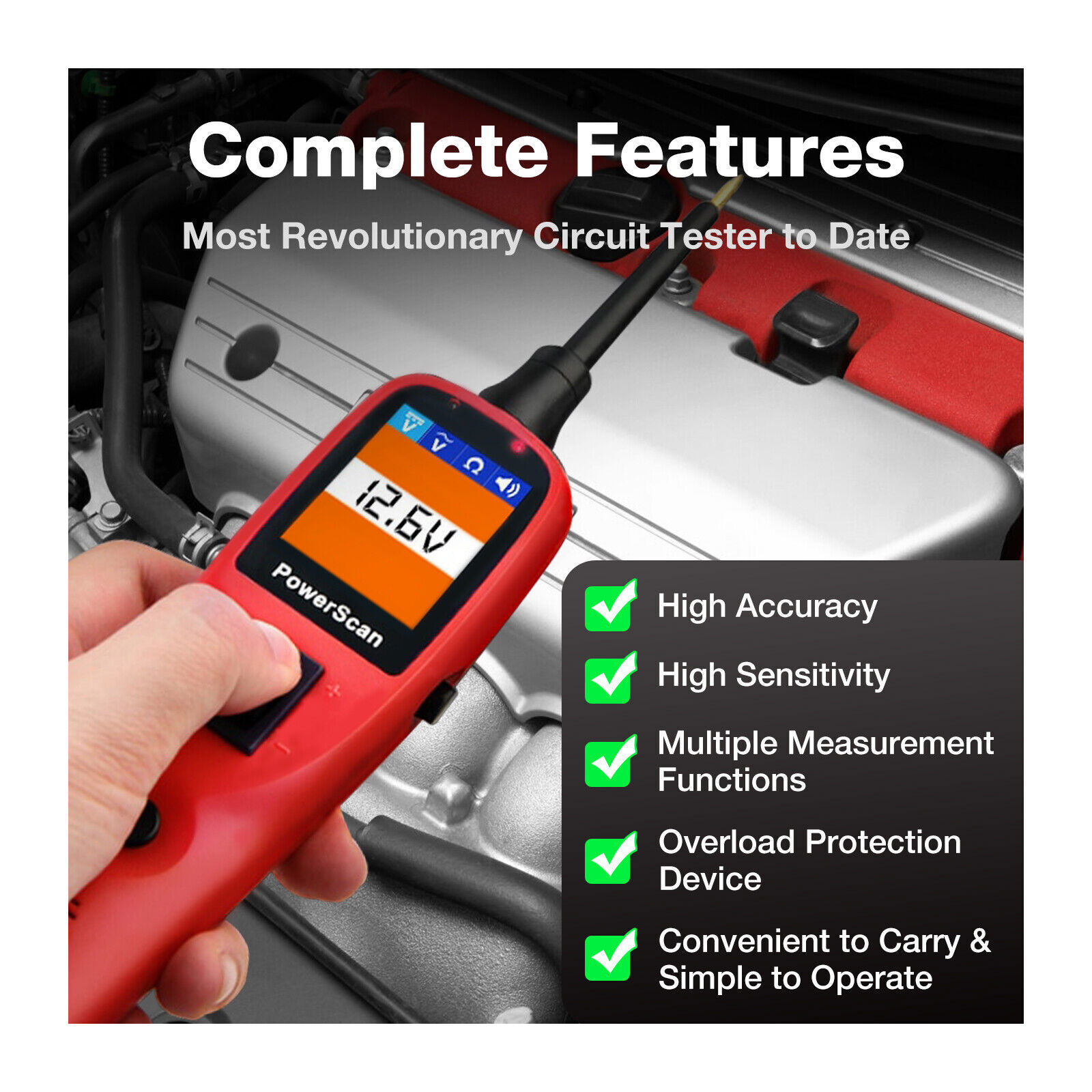 Autel PowerScan PS100 Circuit Tester Electrical Diagnostic Power Probe ...