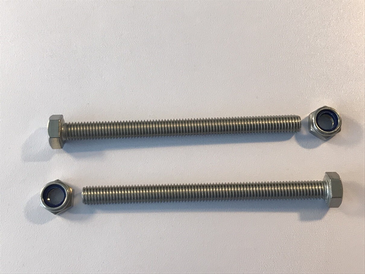 5 Stück Schraube DIN 933 M8x100 Edelstahl A2 + Mutter M8 A2 | eBay.de