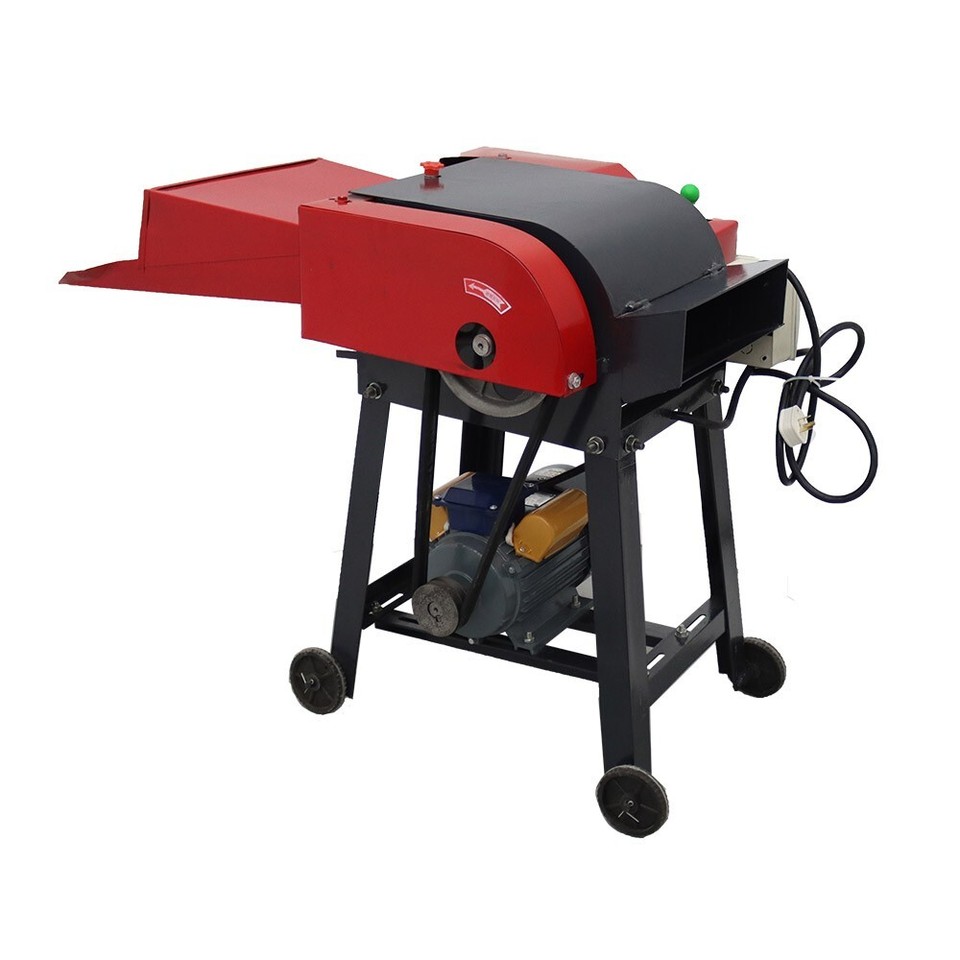 220V 6-Blade Hay Cutter Pulverizer Grass Crusher Farm Shredder 500 ...