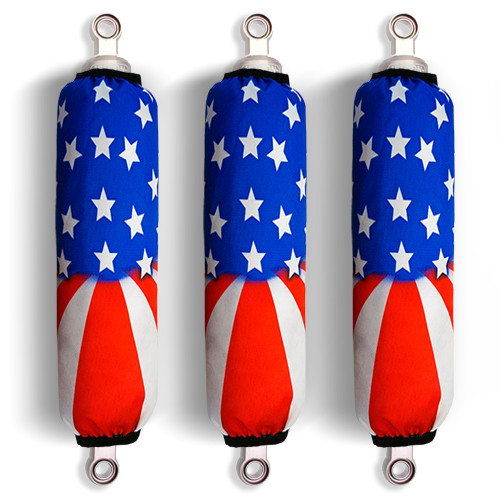 Flag USA Patriot Shock Covers Yamaha YFZ 450 Banshee Warrior 350 ...