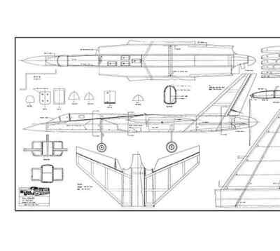 A-5A Vigilante Jet 41" Wingspan RC Model Airplane Printed Plans | eBay