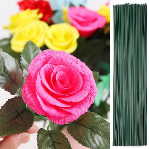 Green Fine Wire Floral Rods with Flower Branch Material Kit Artisanal ...