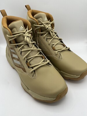 Adidas Men’s Unity Leather Mid RAIN.RDY Hiking Boots Shoes GZ3969 Beige ...