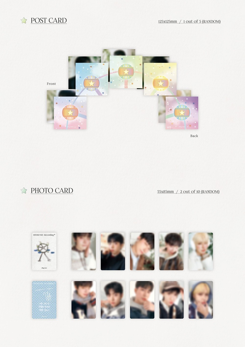 ONEWE - STUDIO WE : Recording #4 Photo Card CD K-pop Book Disc Boy Band ...