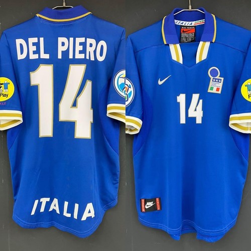 Vintage Euro 1996 Italy Del Piero Nike Jersey, Men's M, with official ...